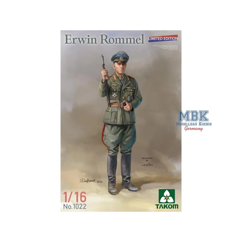 Figure TAKOM MODEL: 1/16; Erwin Rommel (Limited edition)